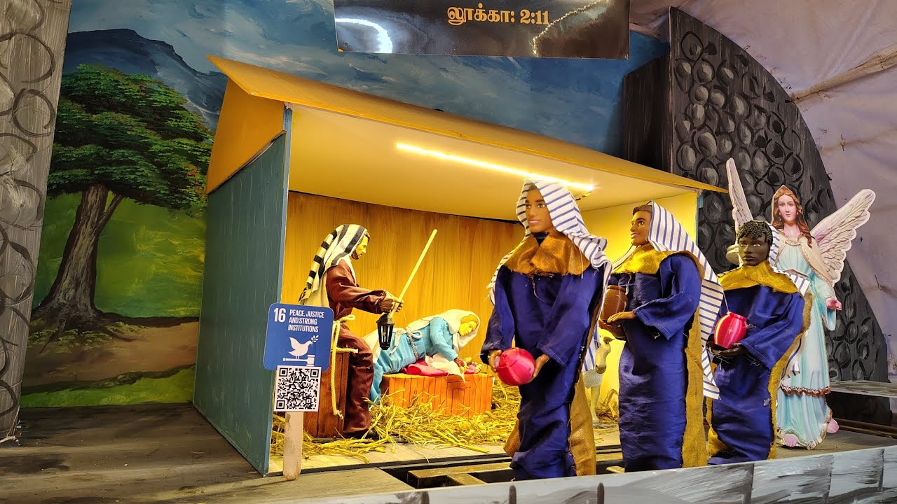 My Christmas Crib at palapallam with winstar sports club - YouTube