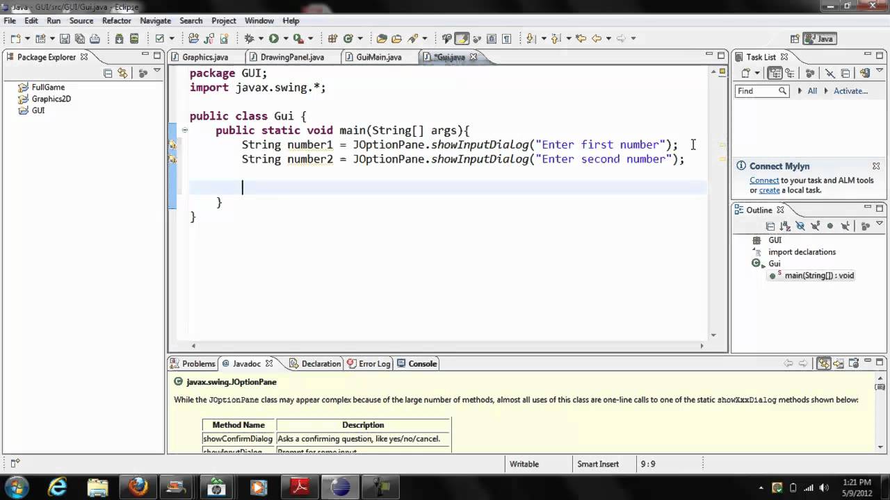 Java Gui Tutorial 1 Joptionpane Youtube