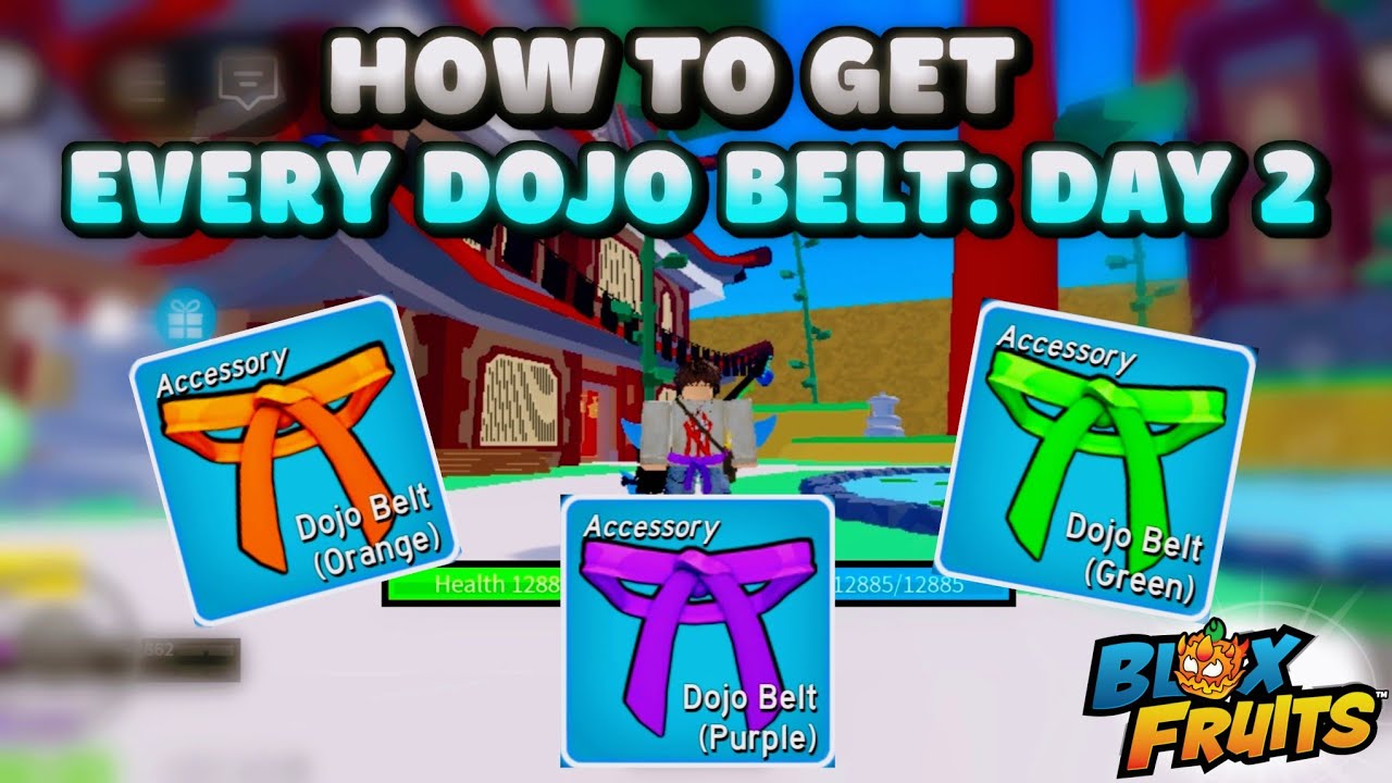The Ultimate Guide to Unlocking All 3 Dojo Belts in Day 2 | Blox Fruits ...