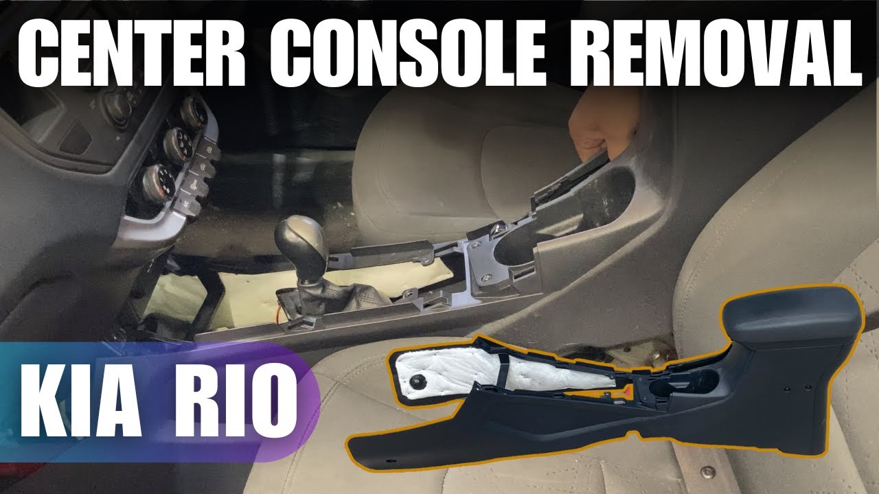 Center Console Removal Guide | KIA RIO #kia #centerconsole - YouTube