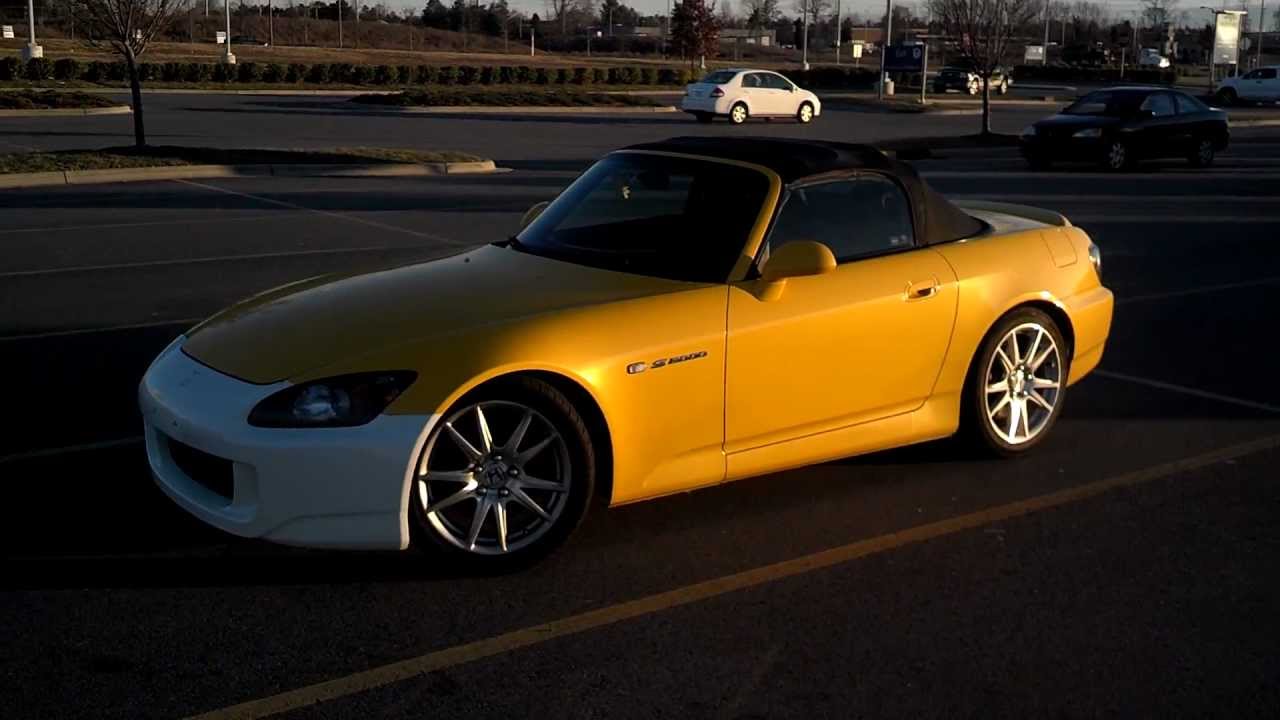 My Yellow AP2 S2000 Walk Around - YouTube