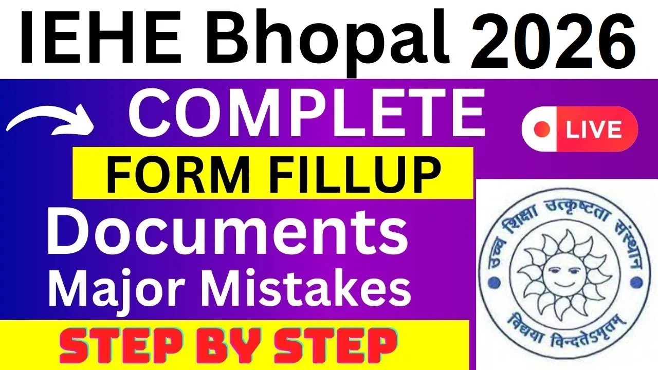 IEHE Bhopal 2025 Application Form - IEHE Bhopal Registration 2025| How ...