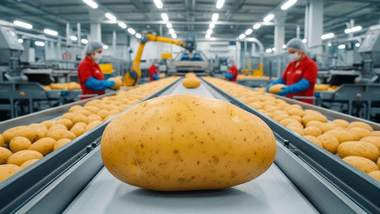 Inside a Cutting-Edge Potato Chip Factory: From Raw Potatoes to Crispy ...