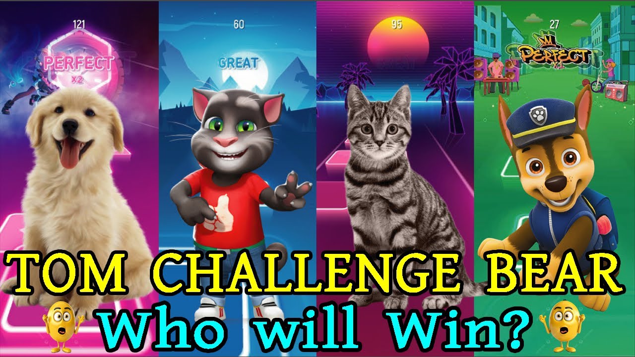 Tiles Hop - Talking Tom vs Crazy Frog vs Peppa Pig vs Gummy Bear 😍 ...