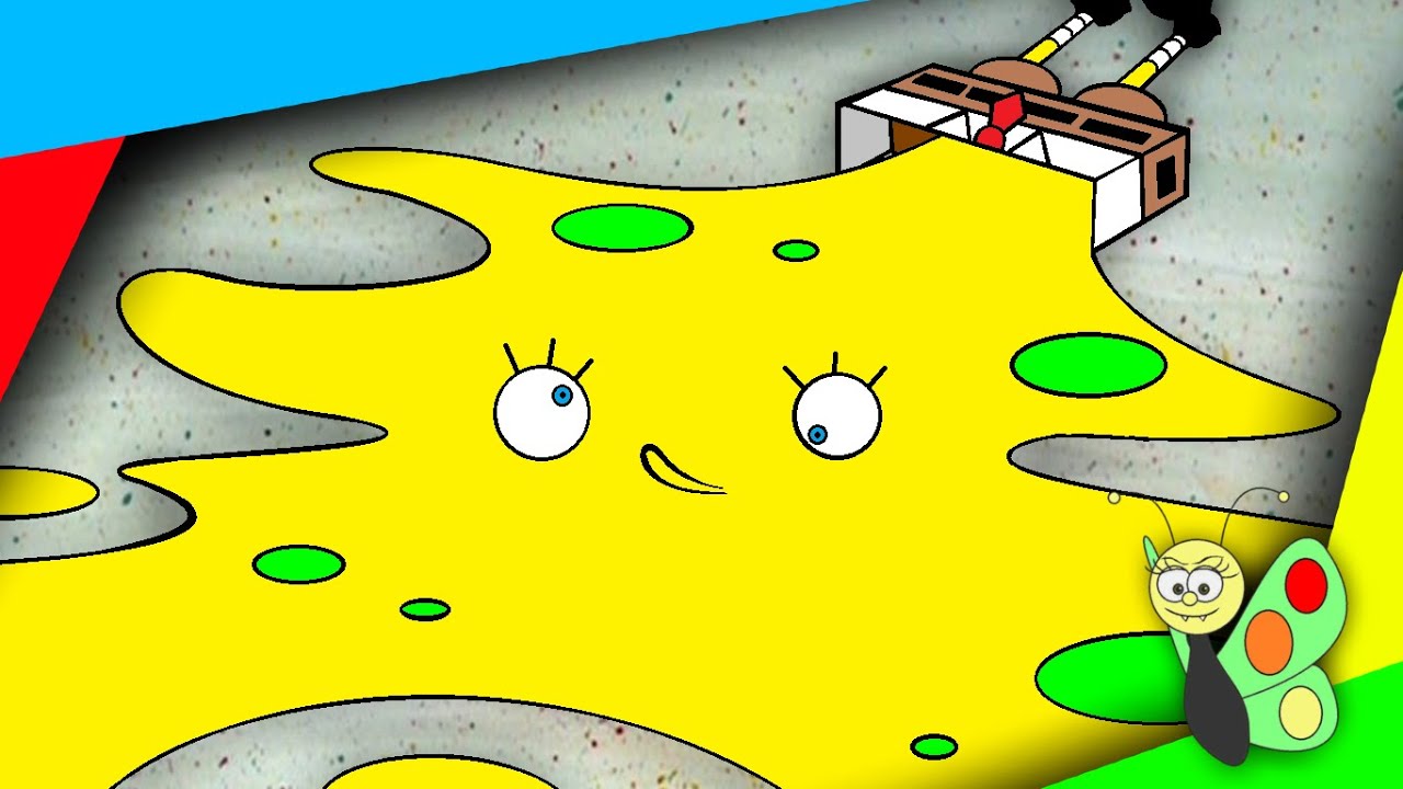 How to Draw SpongeBob Melted Into a Puddle for Artist Halloween Flower ...