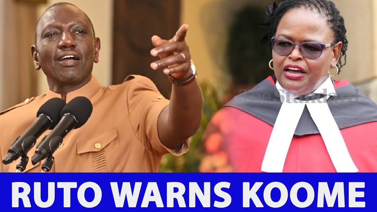 Koome in trouble as Ruto warns her to keep off his affairs - YouTube