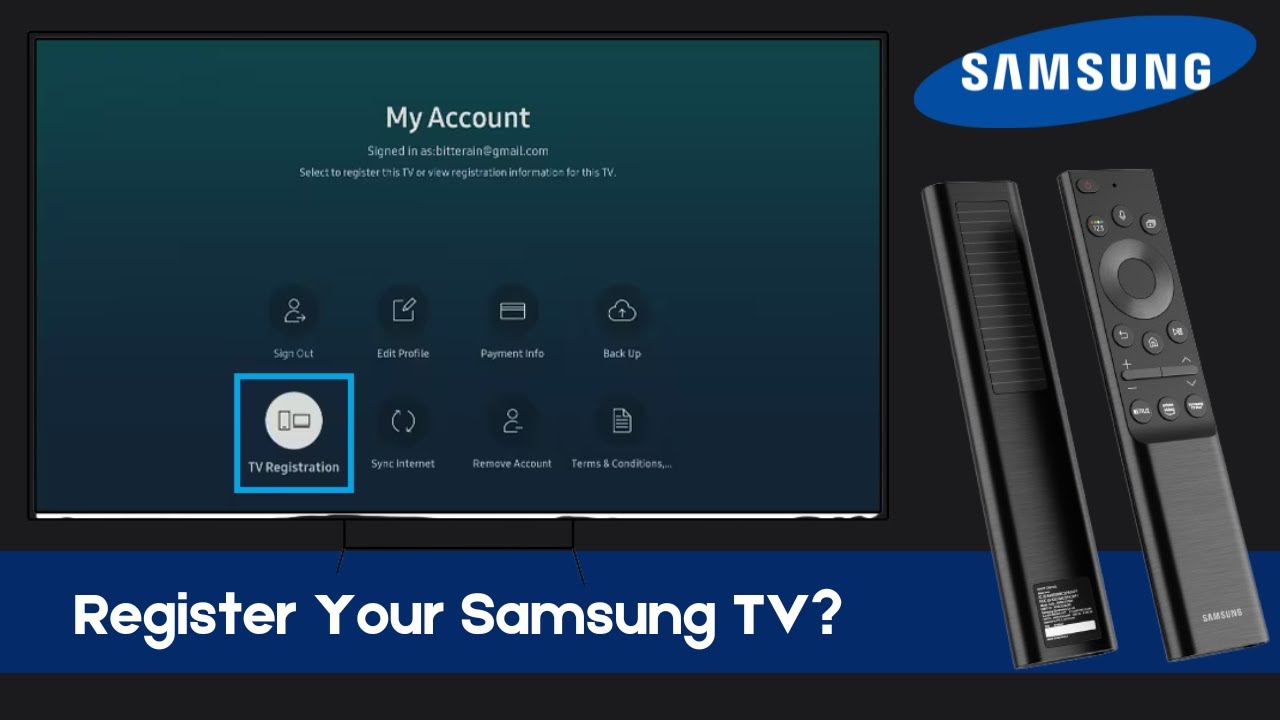 How to Register Your Samsung Smart TV? [ How to register your Samsung ...