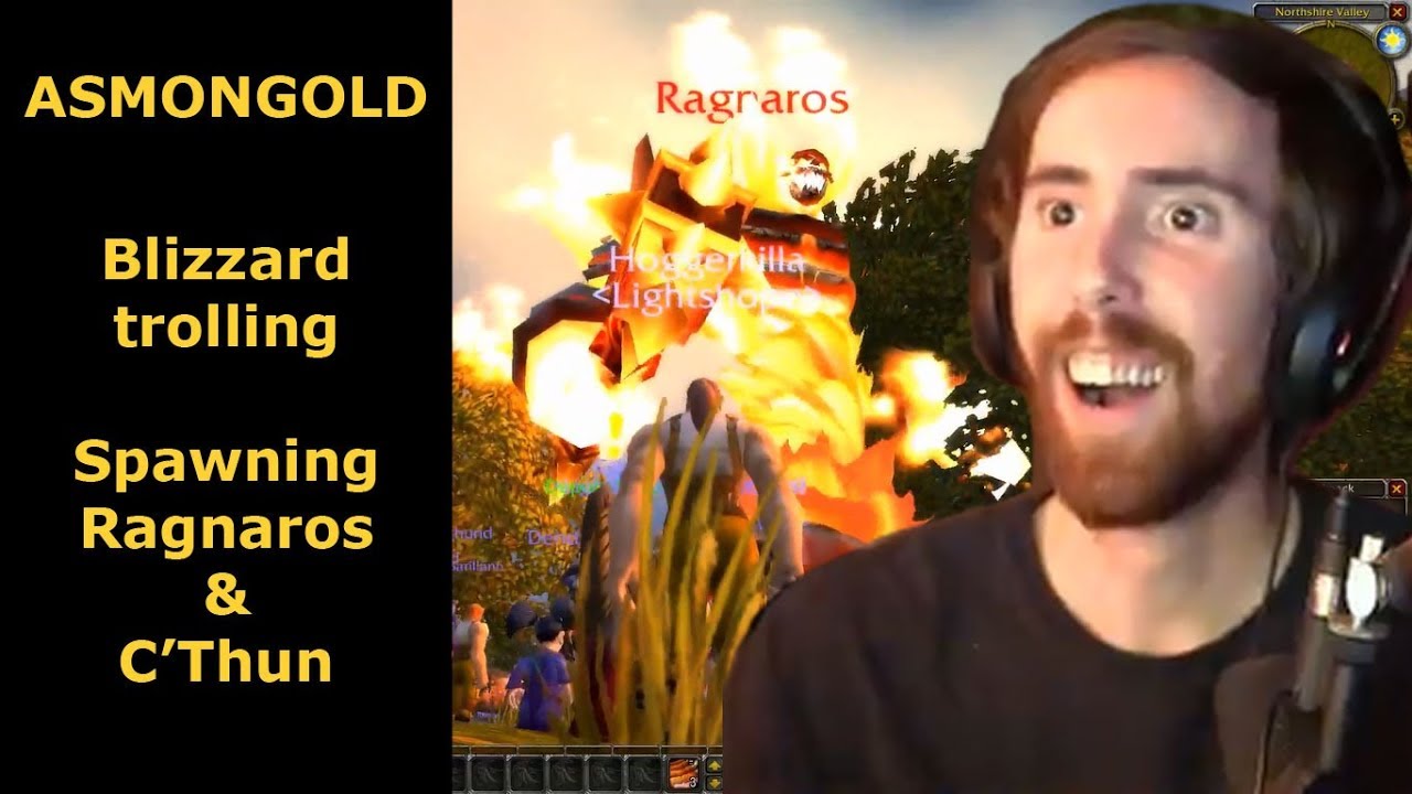 Blizzard GM TROLLING Asmongold and spawns RAGNAROS and C'THUN (WoW ...