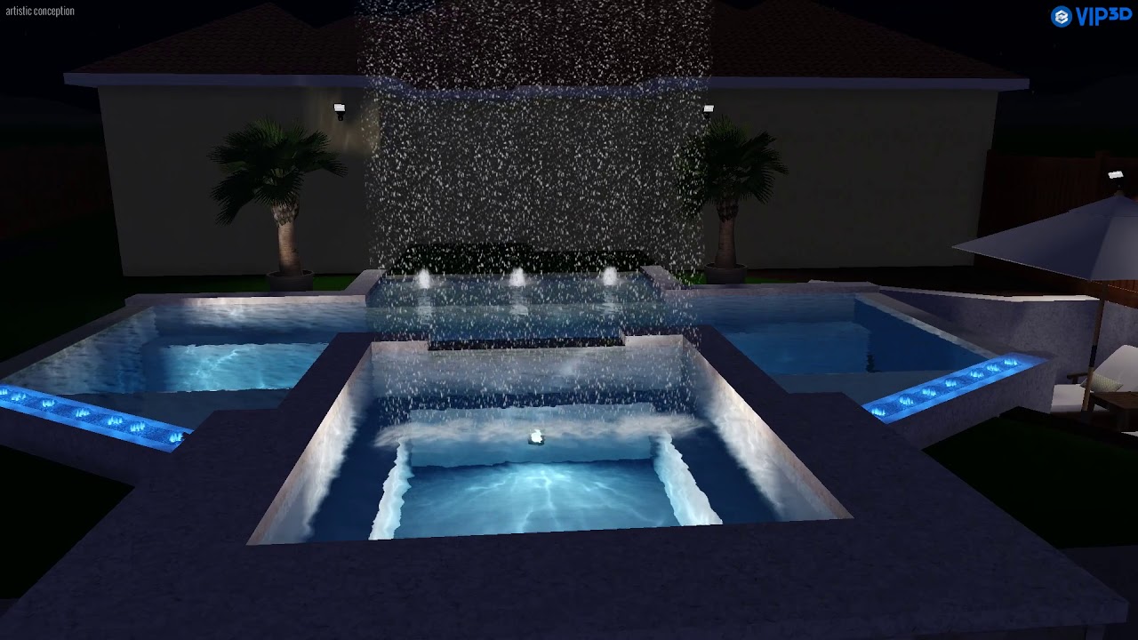 Vip3D - 3D Swimming Pool Design - YouTube