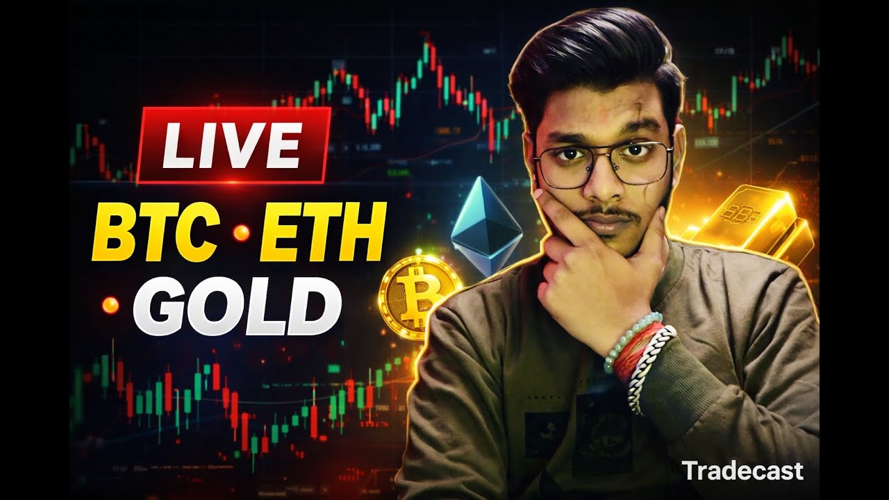 LIVE Trading 🔥 | BTC ETH GOLD | TRADECAST Live Analysis 📈 - YouTube