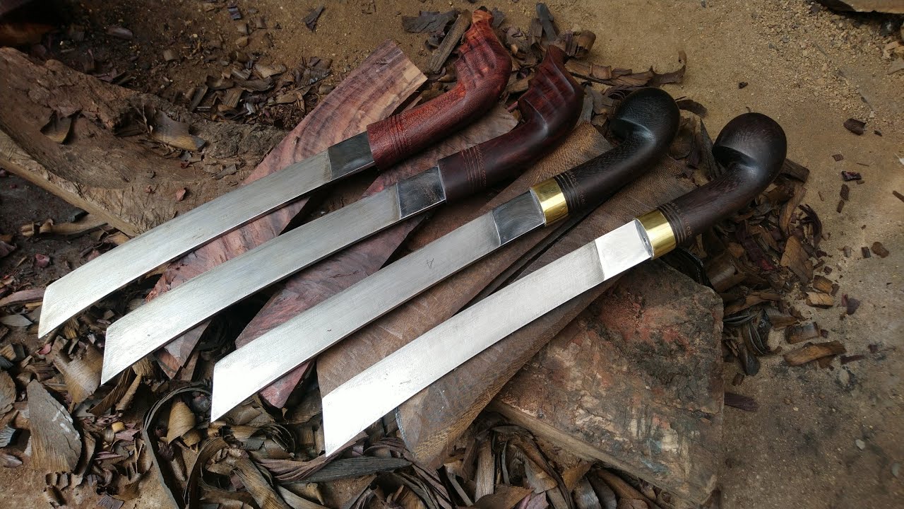 Proses tahapan membuat golok kopak part 1 - YouTube
