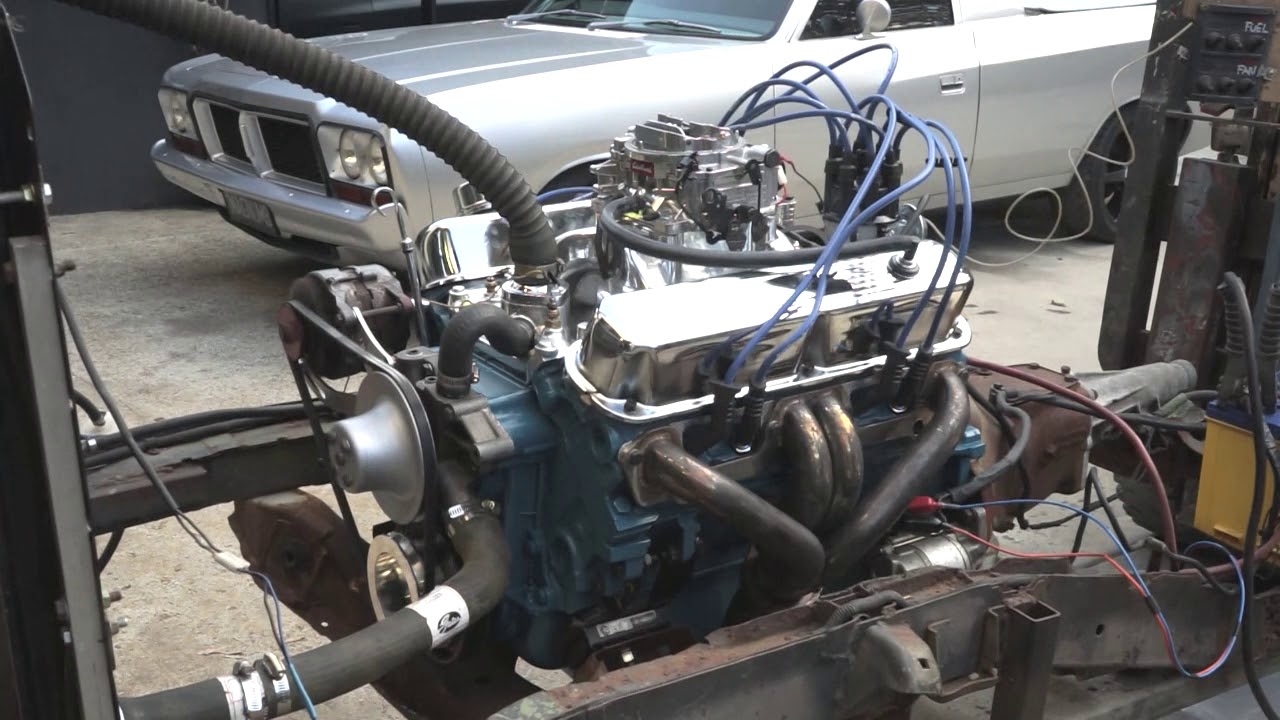 Chrysler 360ci Small Block LA Engine Test - YouTube