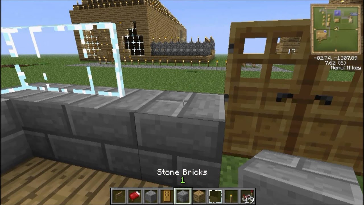 Minecraft:How to make a simple 2 story house - YouTube