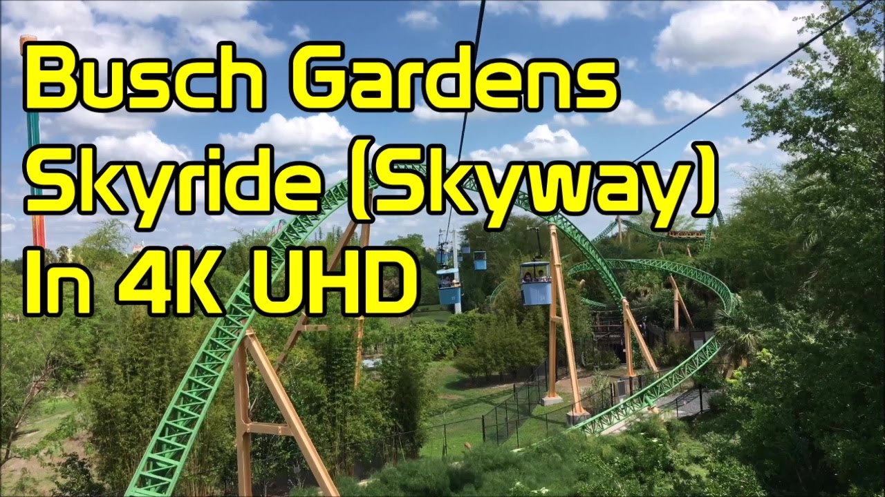 Busch Gardens | Skyride | 4K UHD | Full Ride | Tampa - YouTube