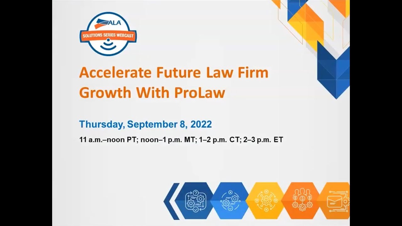 Accelerate Future Law Firm Growth with ProLaw - YouTube
