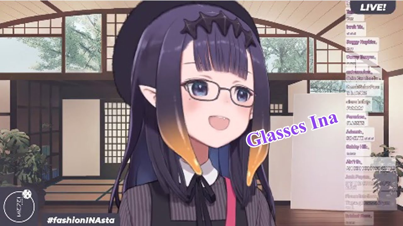 【Ninomae Ina'nis】 "Glasses are very versatile"- Ina - YouTube