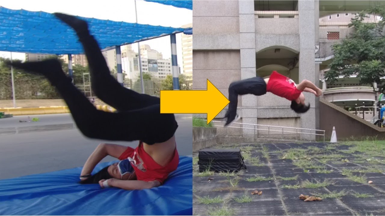 I Tried Learning A Backflip🙂 - YouTube