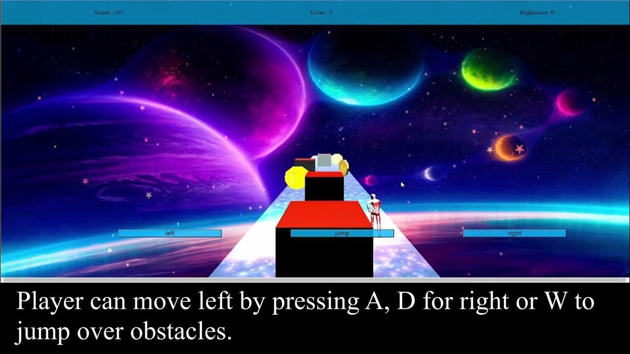 WebGL Space Runner game prototype - YouTube
