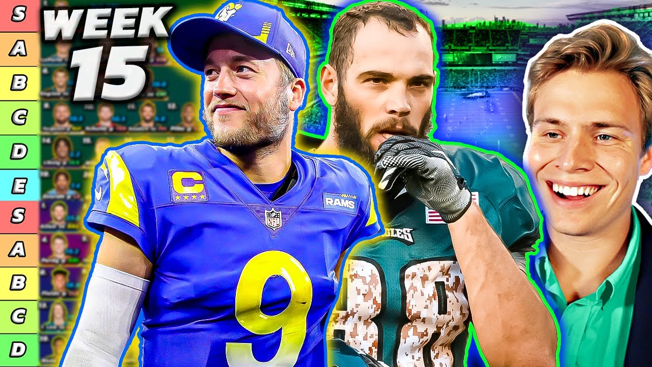 Week 15 Fantasy Football Rankings & Tiers (QB & TE) - YouTube