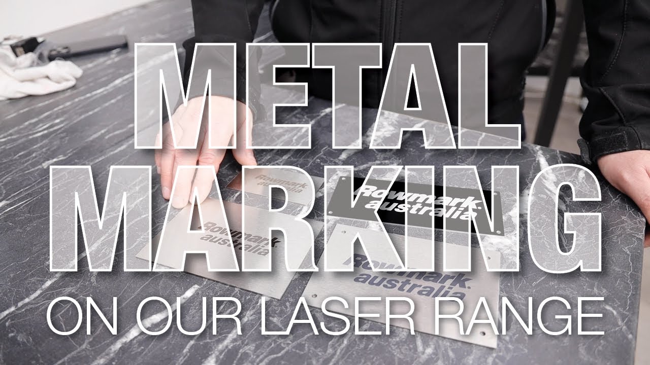 Metal Marking on the Rowmark Laser Range - YouTube