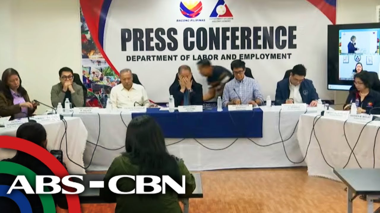 Department of Labor and Employment holds press conference | ABS-CBN ...