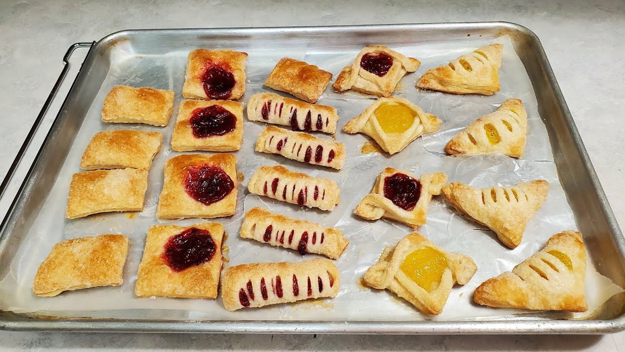 Como hacer varieda de mini pastelitos de hojaldre rellenos - YouTube