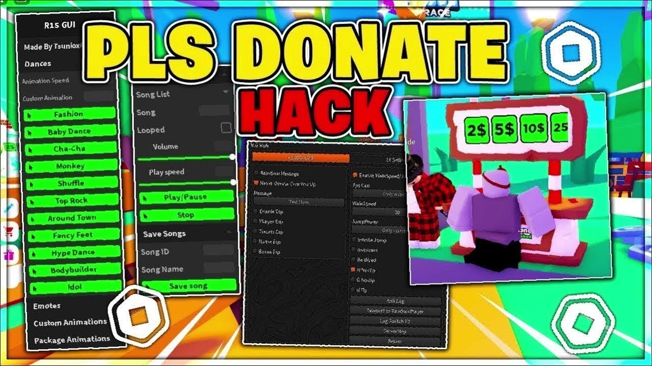 [OP] Pls Donate Roblox Script FARM ROBUX | Roblox pls donate - YouTube
