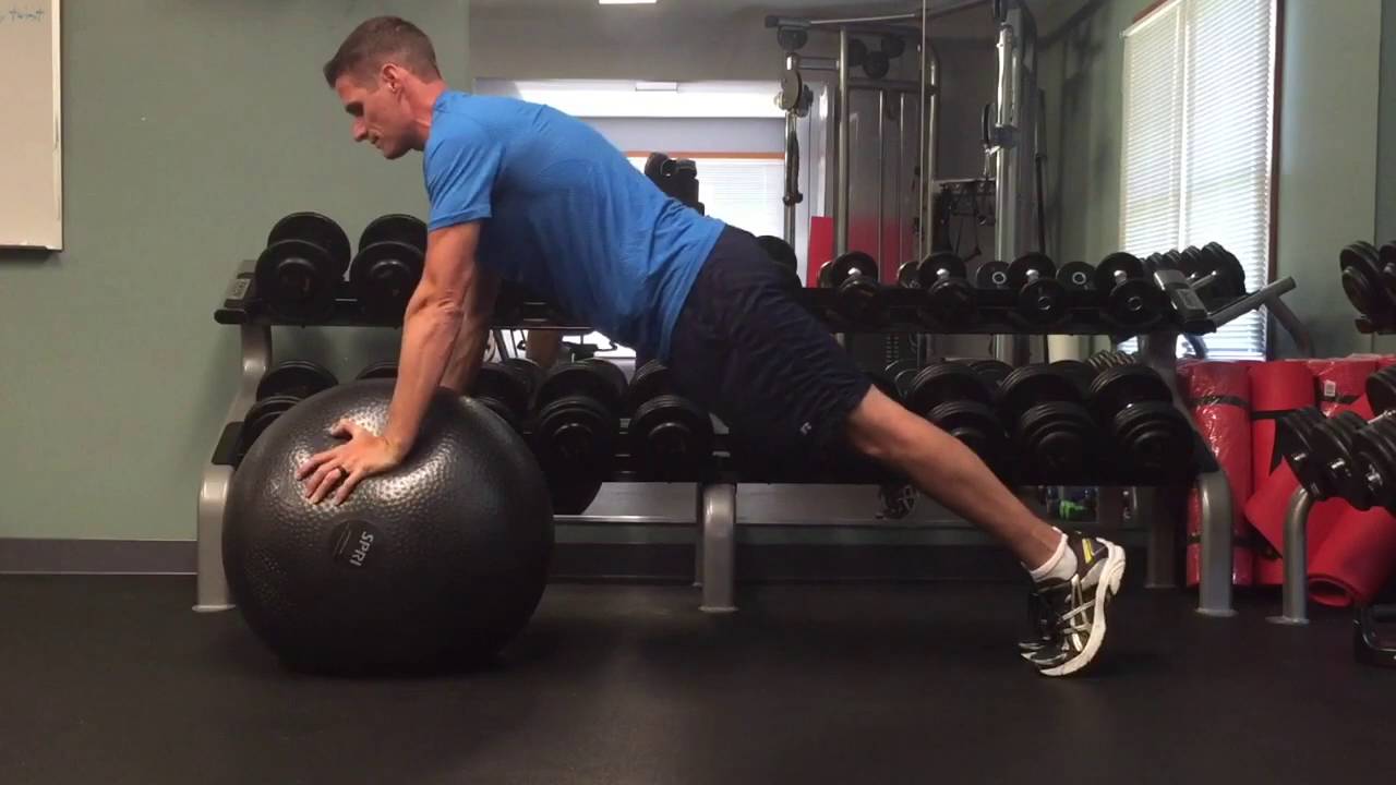 Stability Ball Push-Up - YouTube