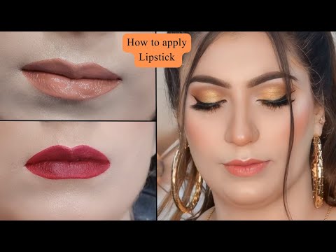 How to Apply Lipstick Tutorial || Easy Beginners Guide and Tips For ...