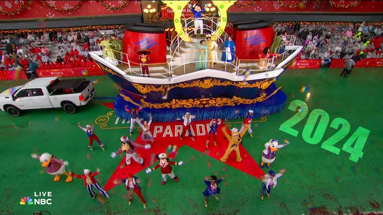 Disney Cruise Line's 'Magic Meets the Seas' Float Thanksgiving Parade ...
