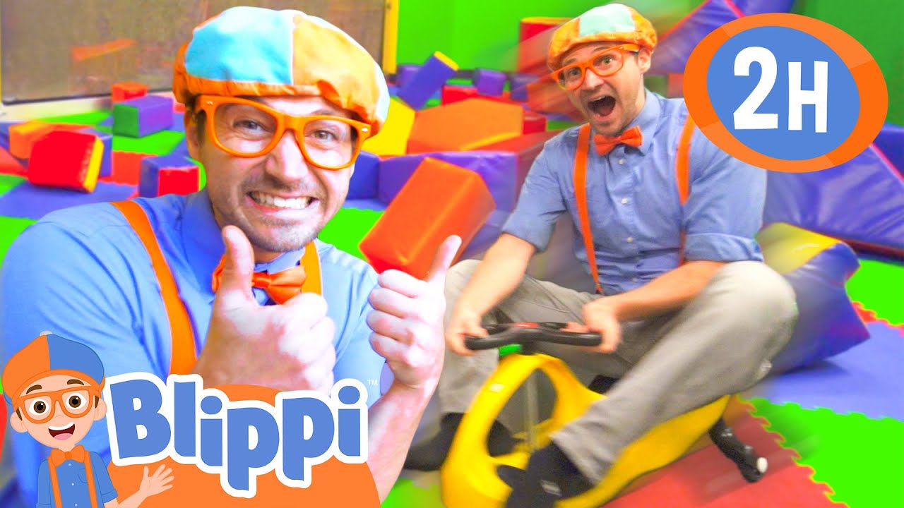 Blippi Plays at the Indoor Playground | BEST OF BLIPPI TOYS ...