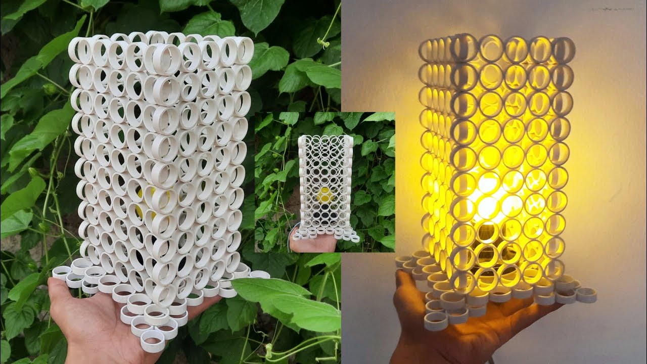 Amazing Lamp Made Of PVC Pipe || Lampu Terbuat Dari Pipa PVC - YouTube