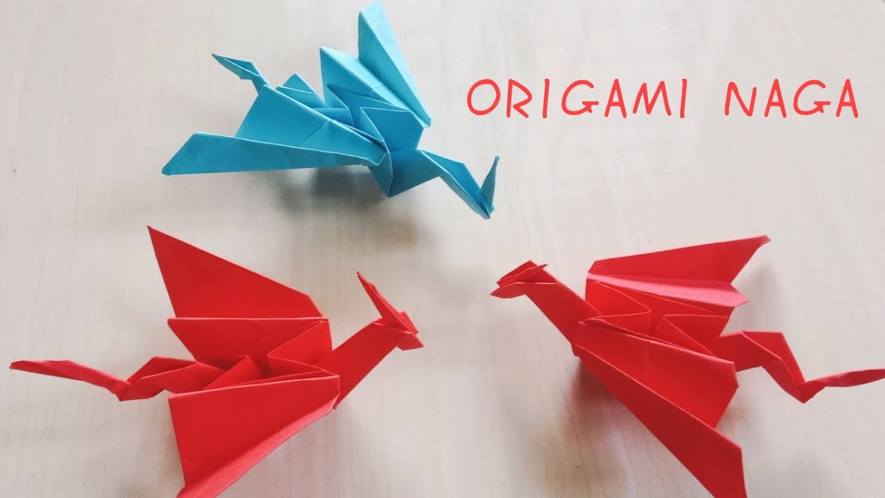 ORIGAMI || membuat naga dari kertas - YouTube