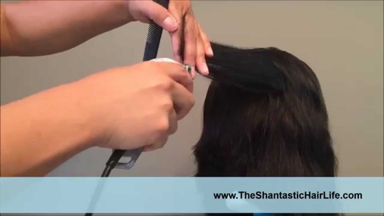 Clipper Cutting Layers For Custom Wig-- How To - YouTube