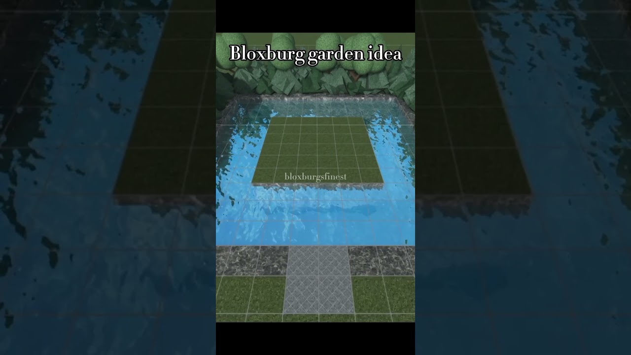 Bloxburg Modern Garden | Roblox Bloxburg - YouTube