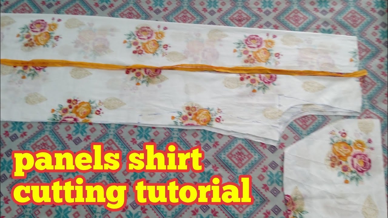 Panel shirt cutting method | long shirt Pannel cutting tutorial by Uzma ...
