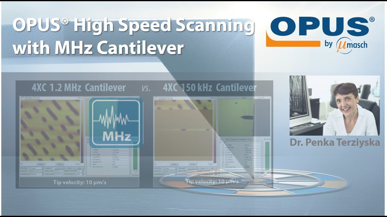 High Speed Scanning with the OPUS 4XC 1.2MHz AFM Cantilevers - YouTube