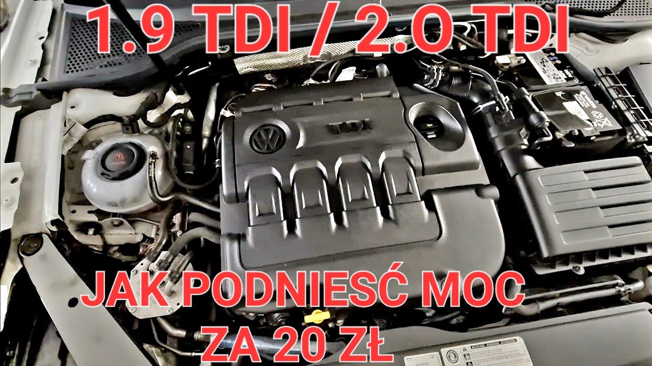 1.9 TDI ️ 2.0 TDI ️ Jak samemu podnieść moc za 20 zł 105 KM 🔜 130 KM ️ ...