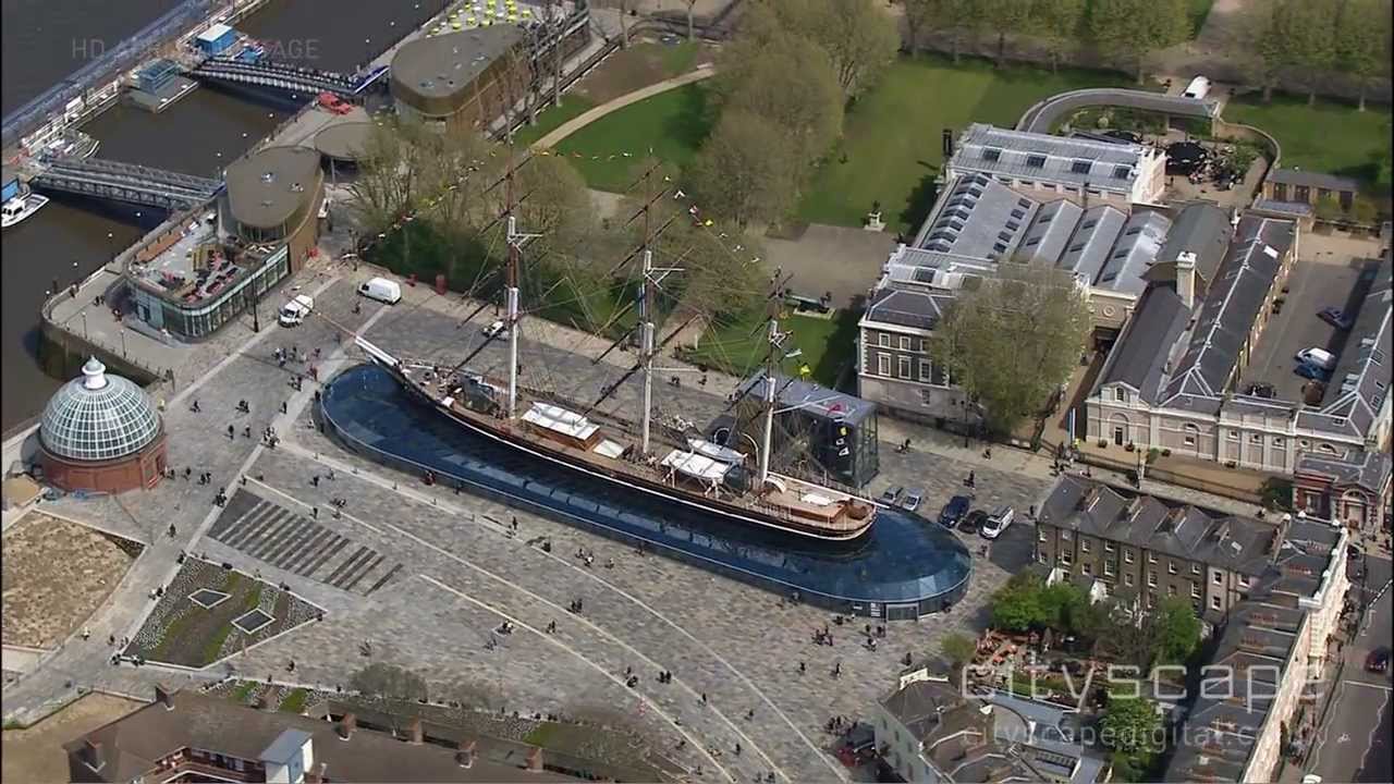 Cutty Sark - Aerial HD Footage - YouTube