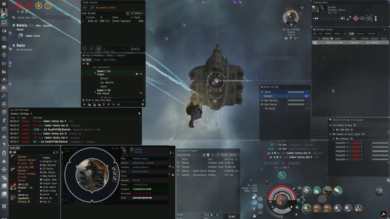 [EVE#012] Pirates kill Obelisk at Low Sec [EVE online PVP] - YouTube
