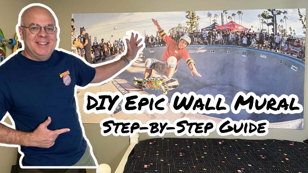 Create a GIANT Skateboarding Wall Poster for Cheap: A DIY Guide - YouTube