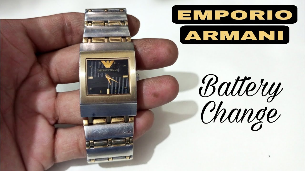 How To Change Battery EMPORIO ARMANI Watch | emporio armani watch ...