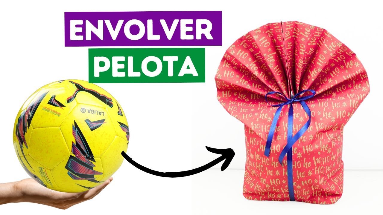 ⚽ Cómo envolver una pelota con papel de regalo ¡Fácil! - YouTube