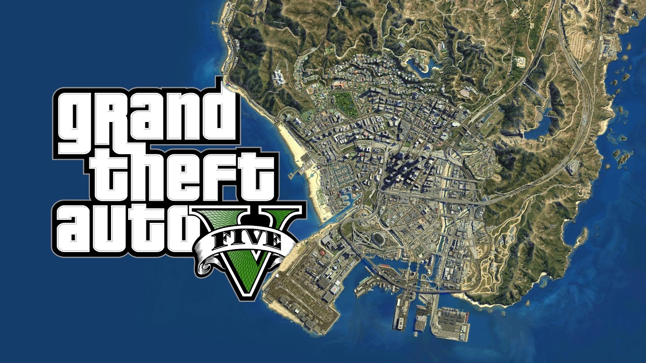 El mapa de Grand Theft Auto V es diminuto - YouTube