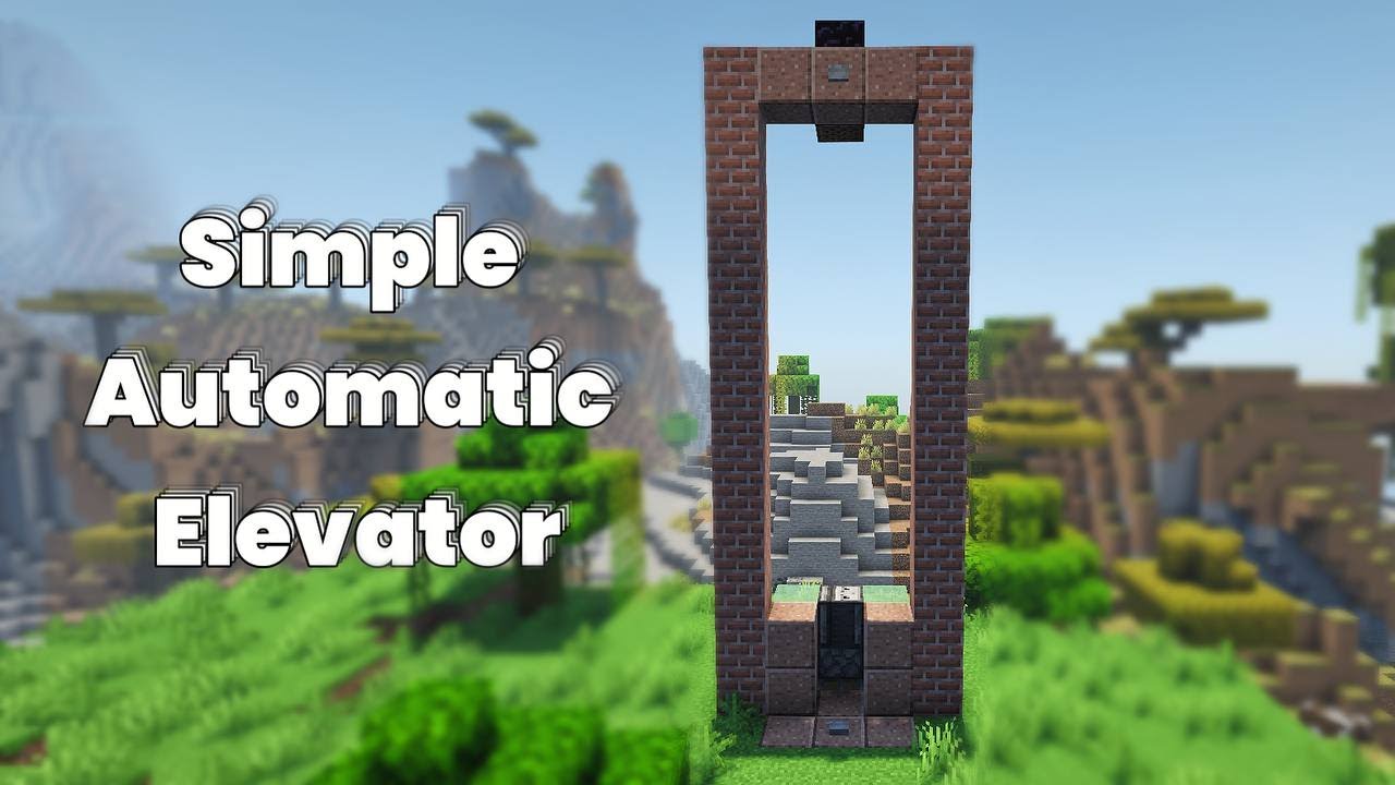 This Automatic Elevator Is TOO Easy 😳 | Minecraft Redstone Tutorial ...