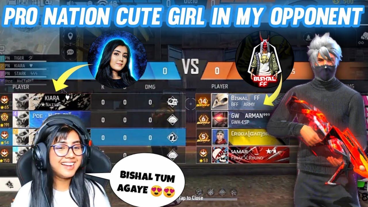 PRO NATION Cute Girl Came My Opponent 😍😍 - YouTube
