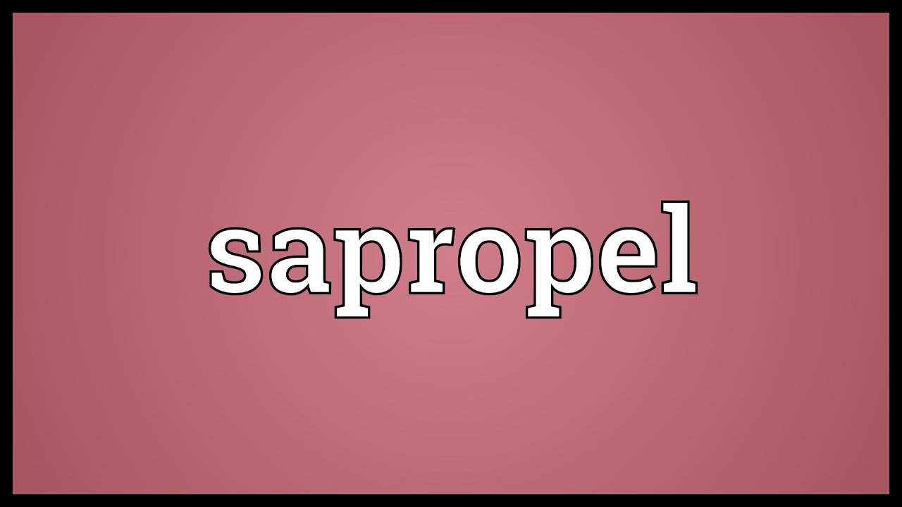 Sapropel Meaning - YouTube