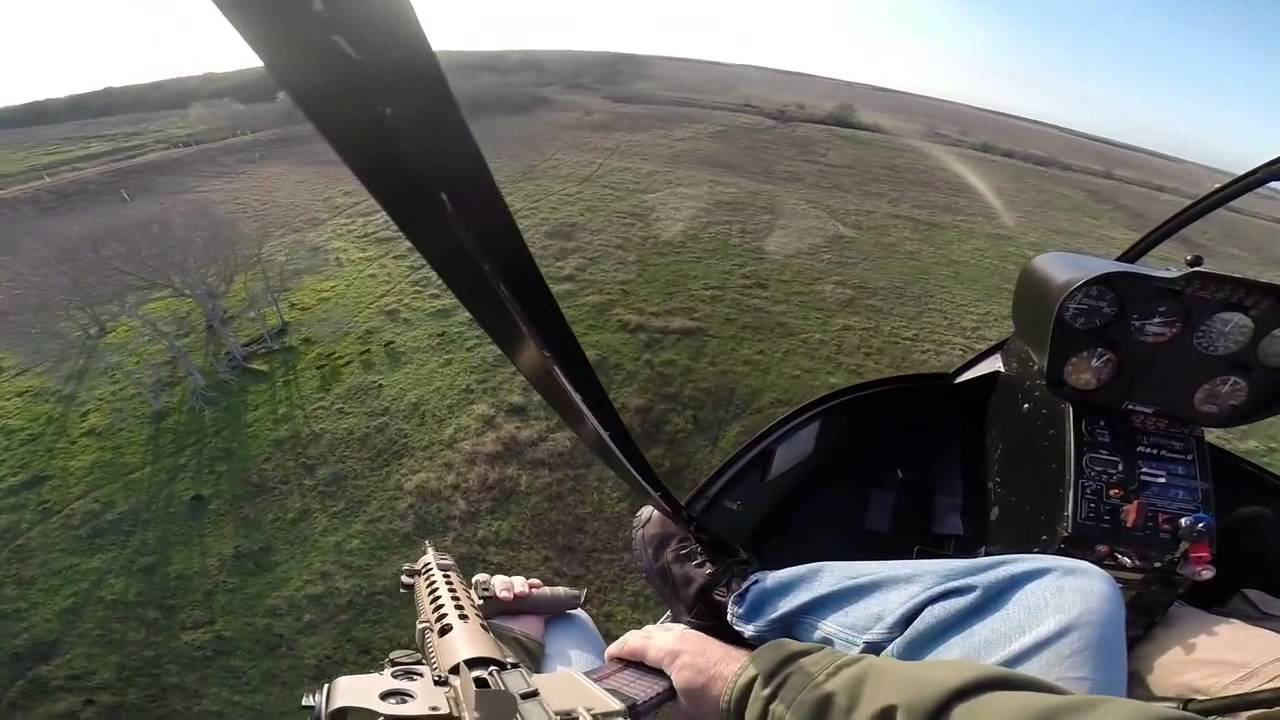 HeliBacon Helicopter Hog Hunting - YouTube