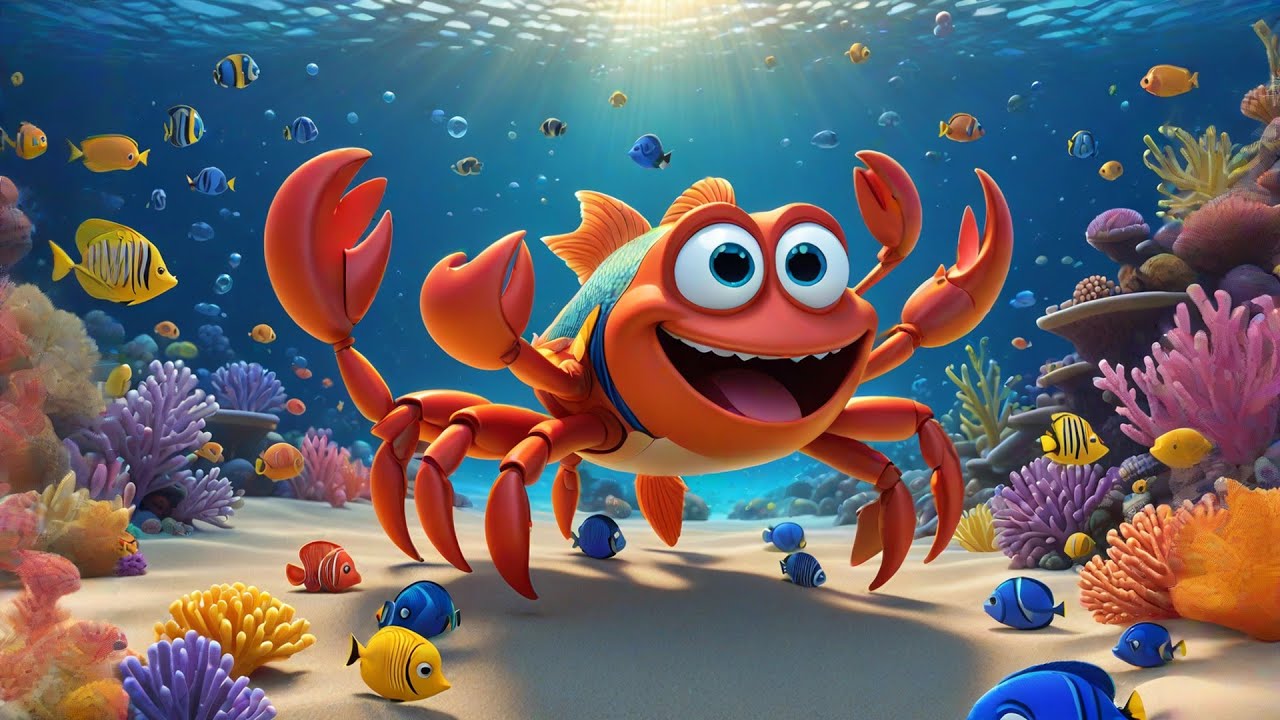 Three Colorful Crabs Count to Ten | Counting Song for Kids | Nursery ...