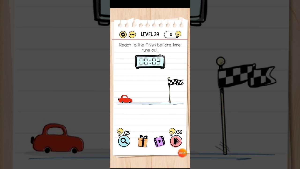 Brain test level 39 Reach to the finish before time runs out - YouTube